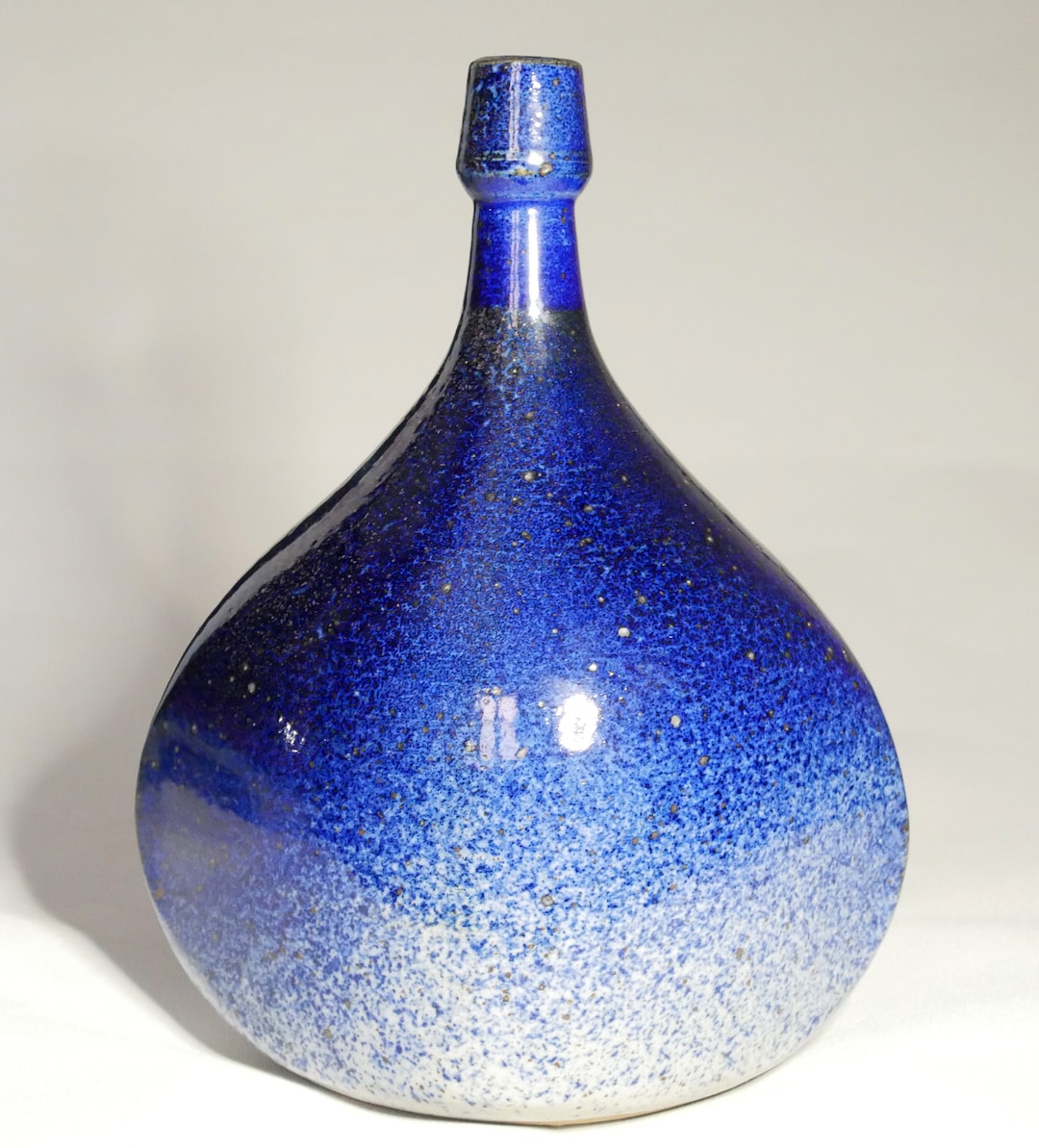 VASE Roland ZOBEL, Original Handmade Blue Ceramic Soliflore, Les ...