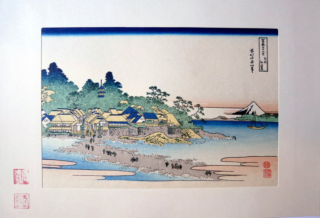 JAPANESE Print Katsushika HOKUSAI, 36 Views Mount Fuji, Ukiyo-e ...