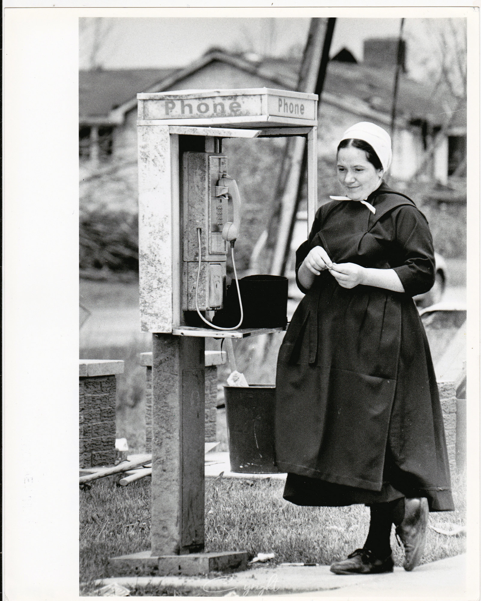 AMISH Phone Booth, Original Film Photo 1983 - Etsy