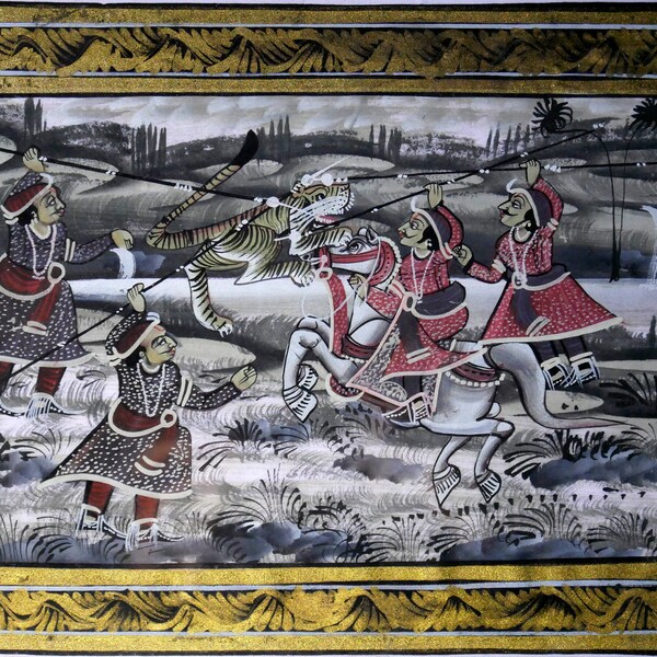 Tiger Silk Painting - Etsy