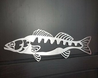Walleye metal art | Etsy