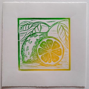 Fruits - Original Linocut / Linoprint / Handmade Print / Wall Hanging ...
