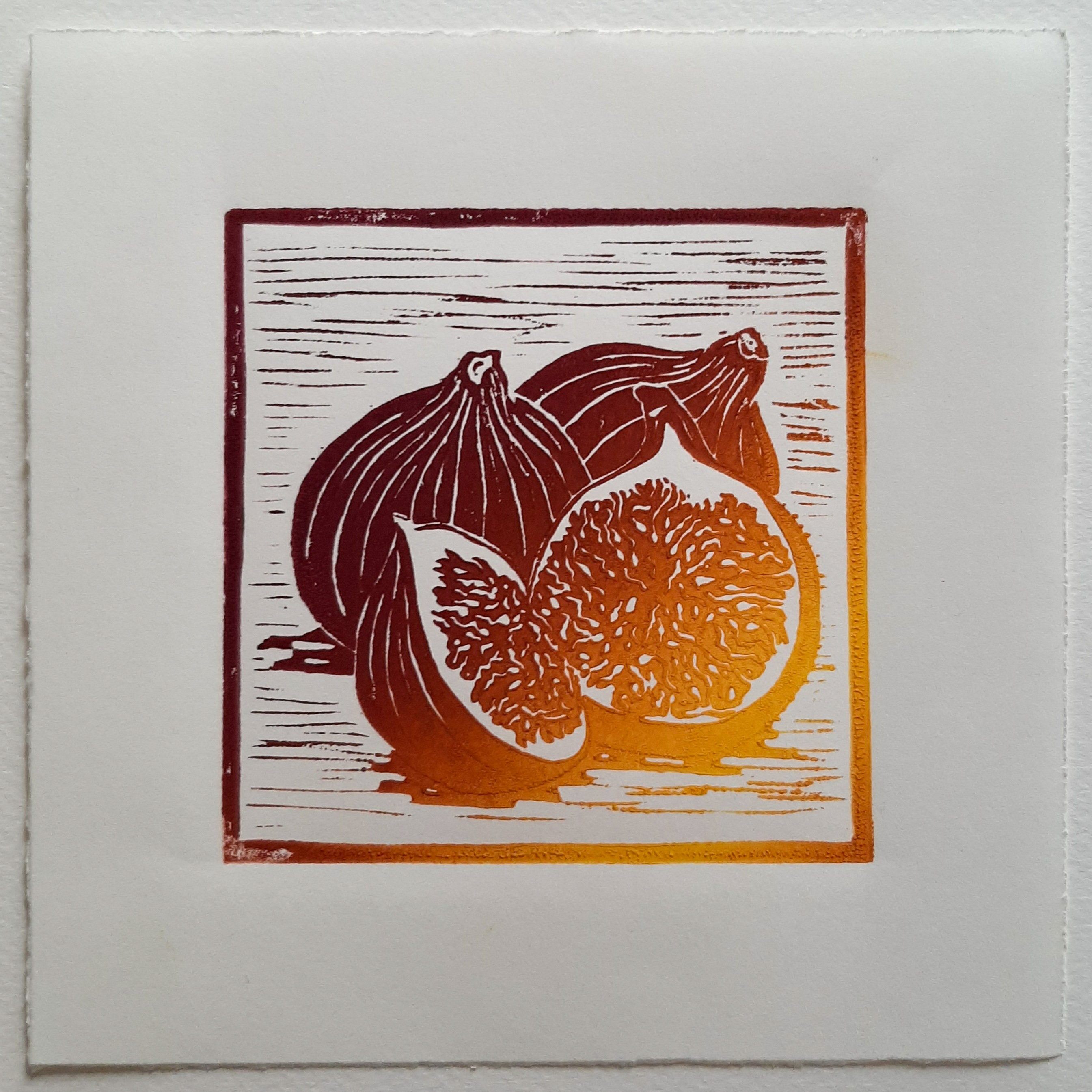 Fruits Original Linocut / Linoprint / Handmade Print / Wall - Etsy