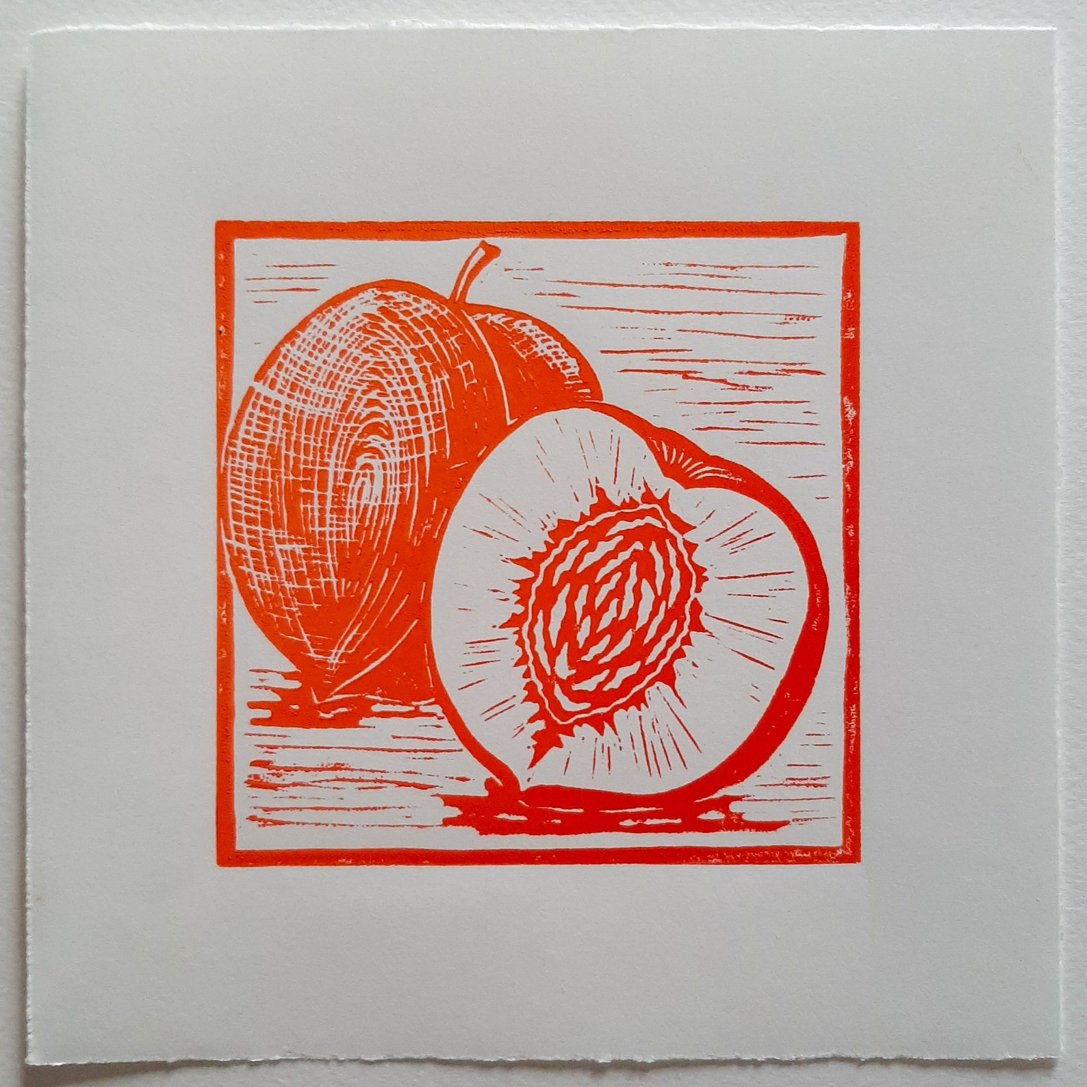 Fruits Original Linocut / Linoprint / Handmade Print / Wall - Etsy