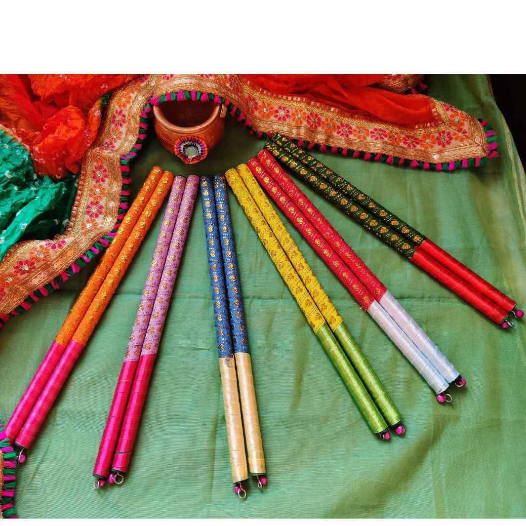 Set of 6 Dandiya Sticks for Navratri Garba Dance Stick | Etsy