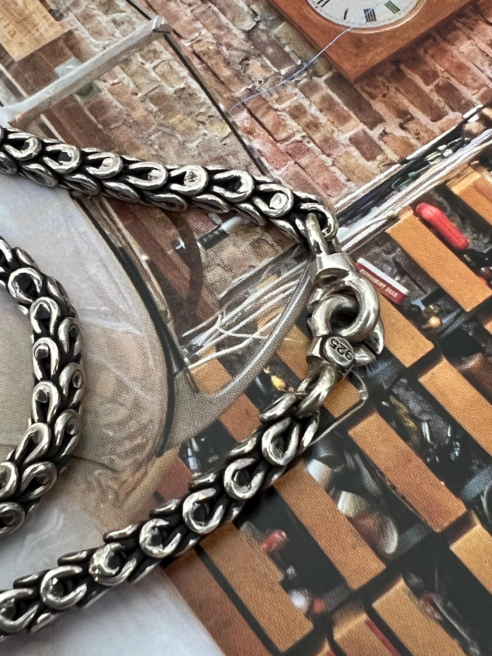 Handmade Sterling Silver Dragon Chain - Etsy