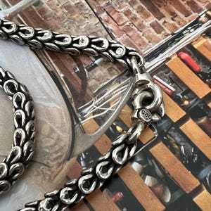 Handmade Sterling Silver Dragon Chain - Etsy