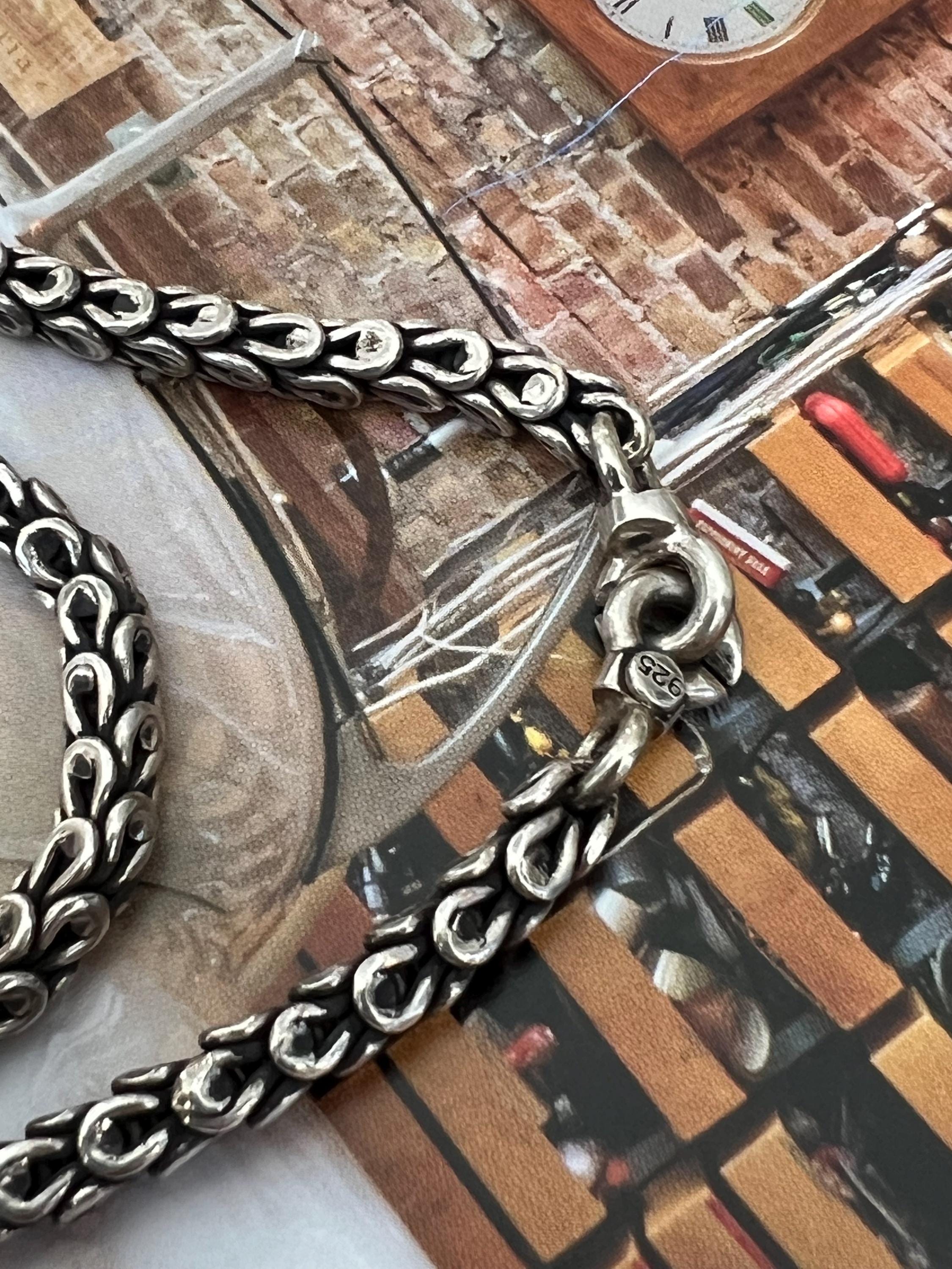 Handmade Sterling Silver Dragon Chain - Etsy
