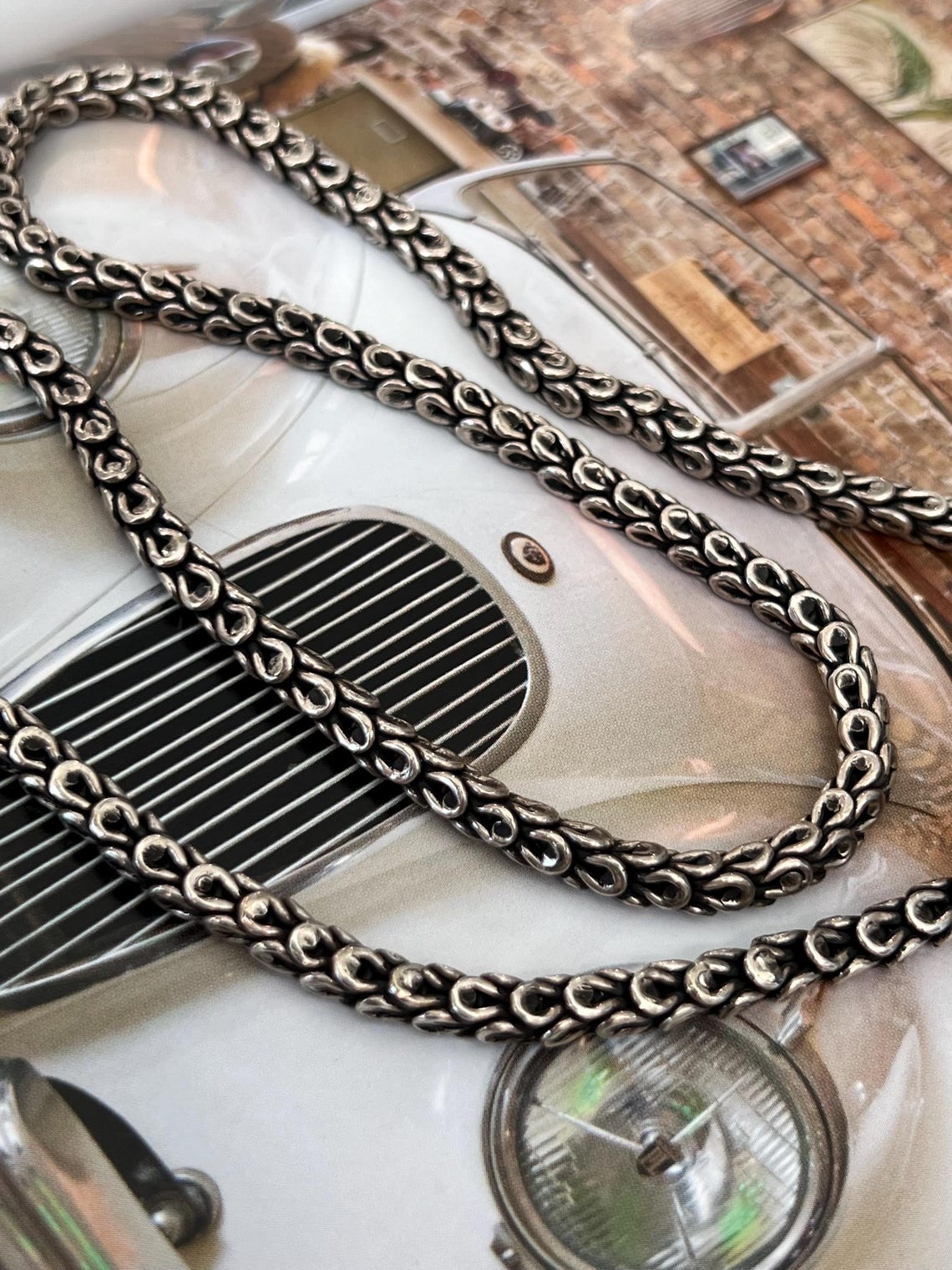 Handmade Sterling Silver Dragon Chain - Etsy