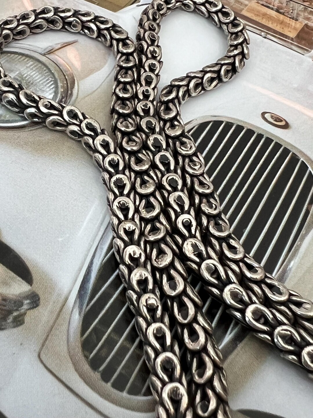 Handmade Sterling Silver Dragon Chain - Etsy