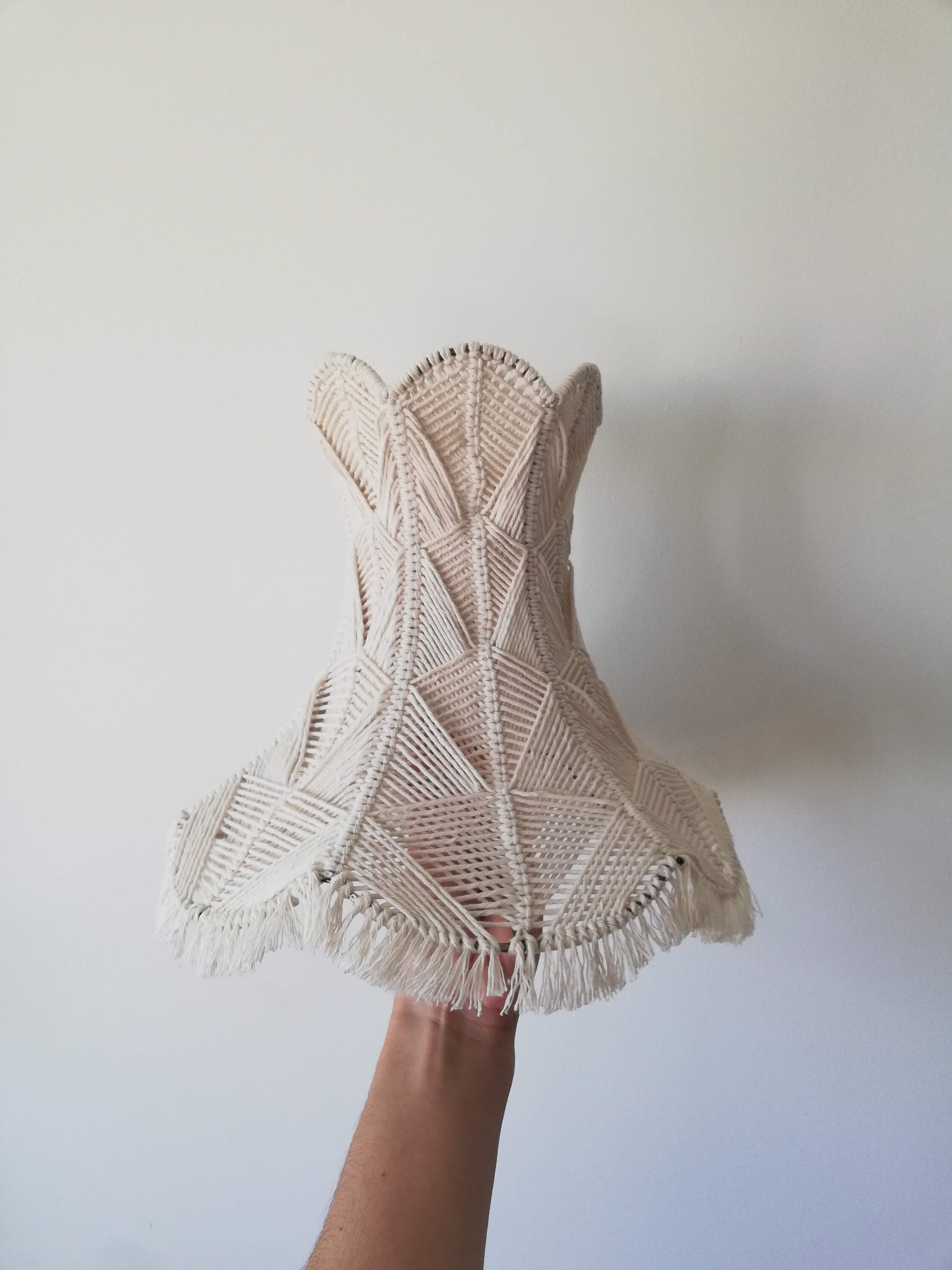 Revamp Candeeiro Vintagem Em Macramé Geométrico - Etsy