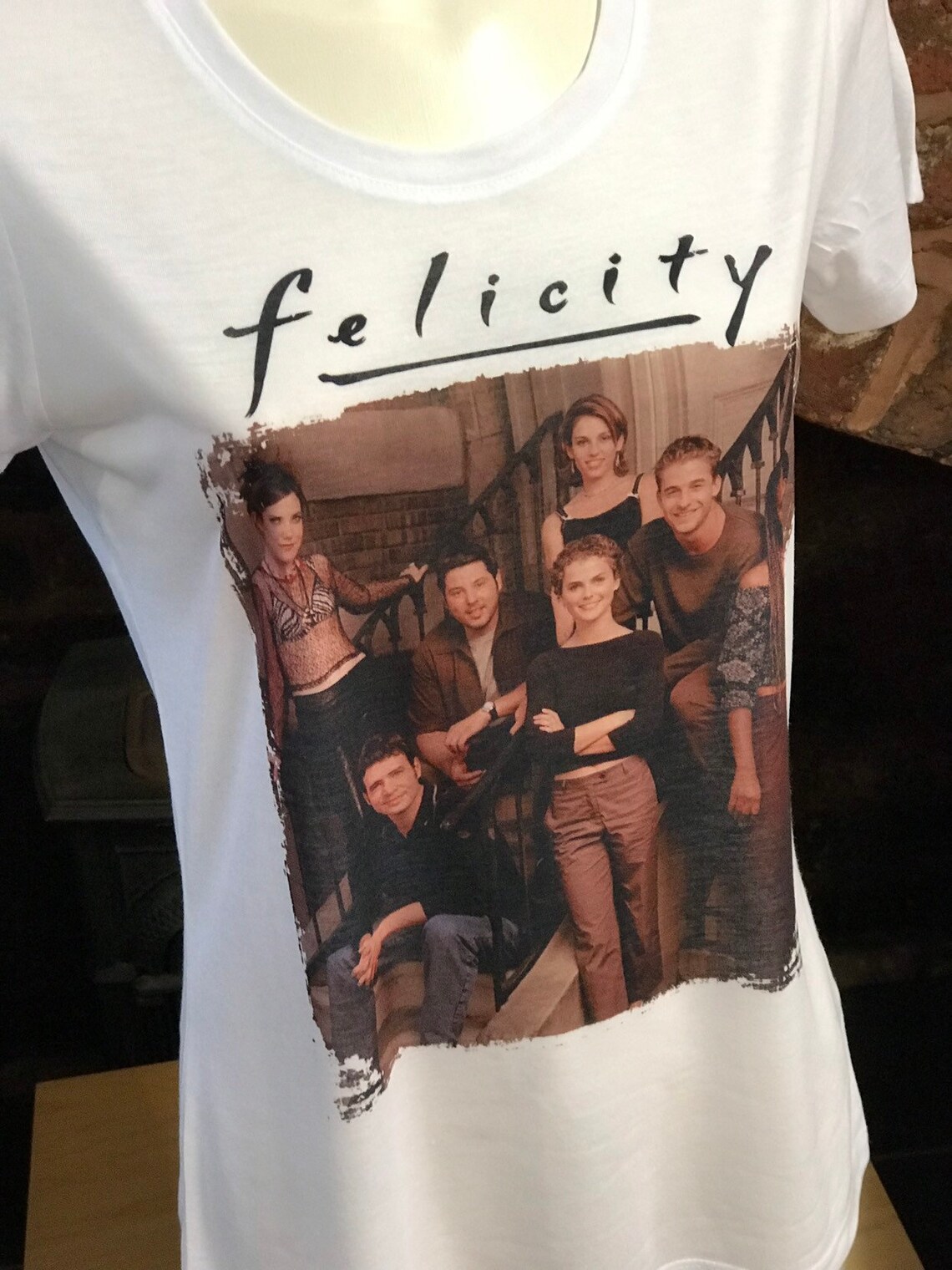 Felicity - White Custom Made T-shirt. Men's & Women's Kerri Russell ...