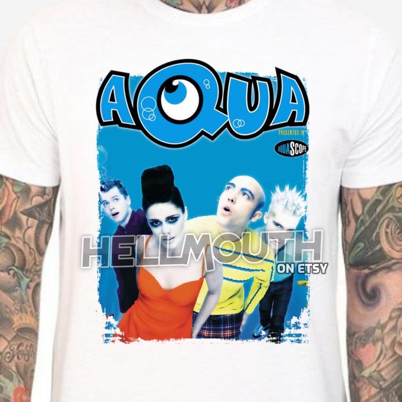 Aqua Band Shirt - Etsy UK