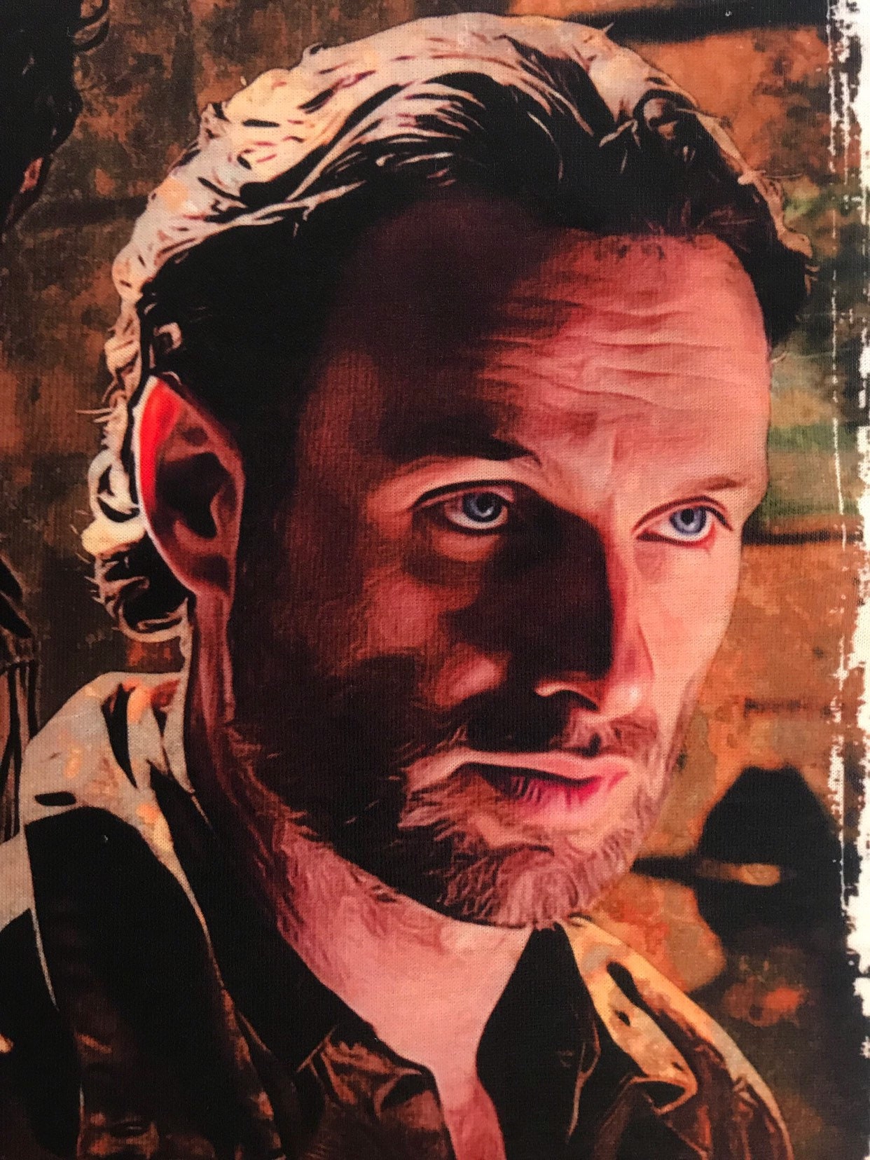 Custom Made " Rick Grimes" From the Walking Dead T Shirt. Andrew ...