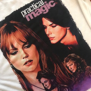 Practical Magic - White T-shirt! Nicole Kidman, Sandra Bullock. Men's ...