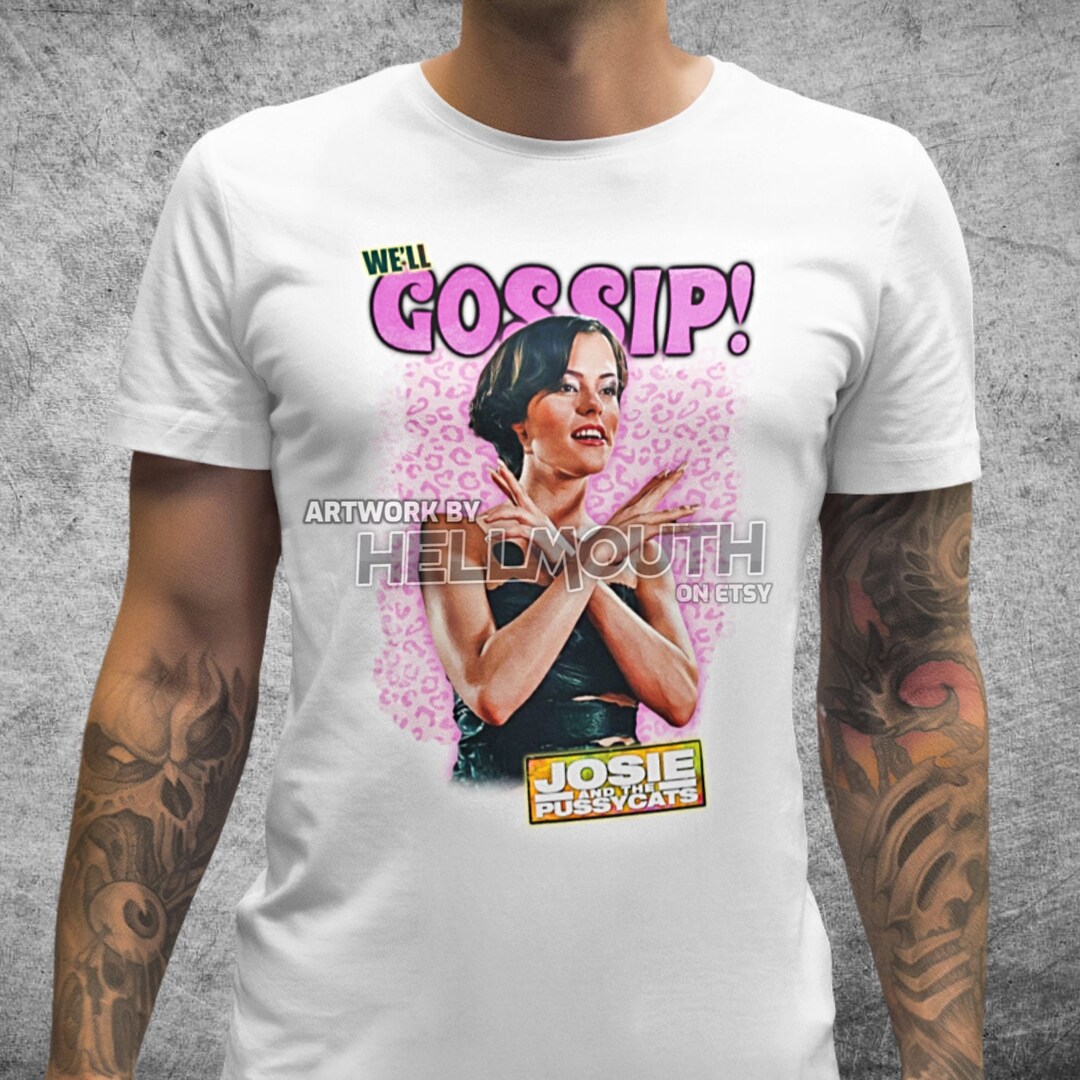 Josie and the Pussycats Fiona - White T Shirt. Tara Reid, Rachael Leigh ...