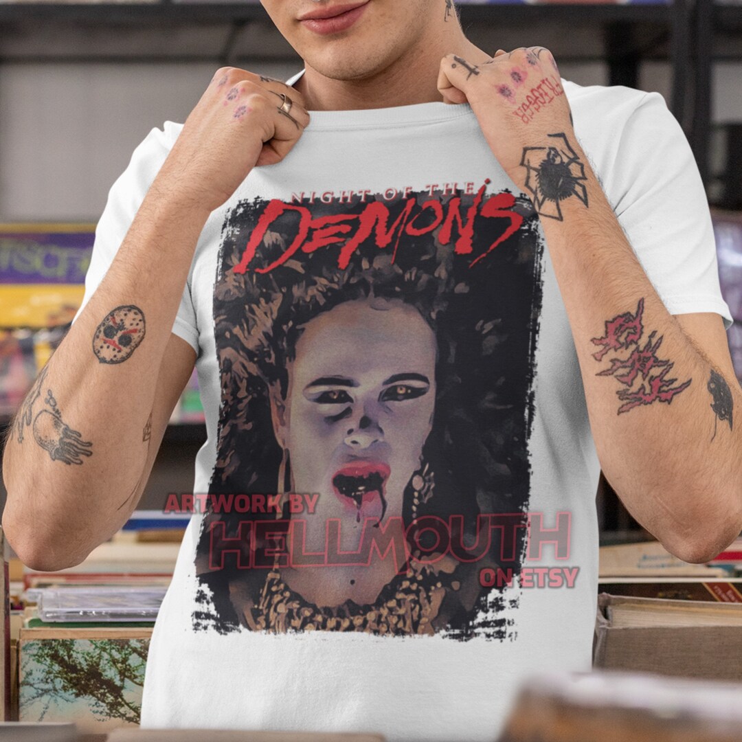 Night of the Demons - White T Shirt. Angela. Men's & Women's All Sizes ...