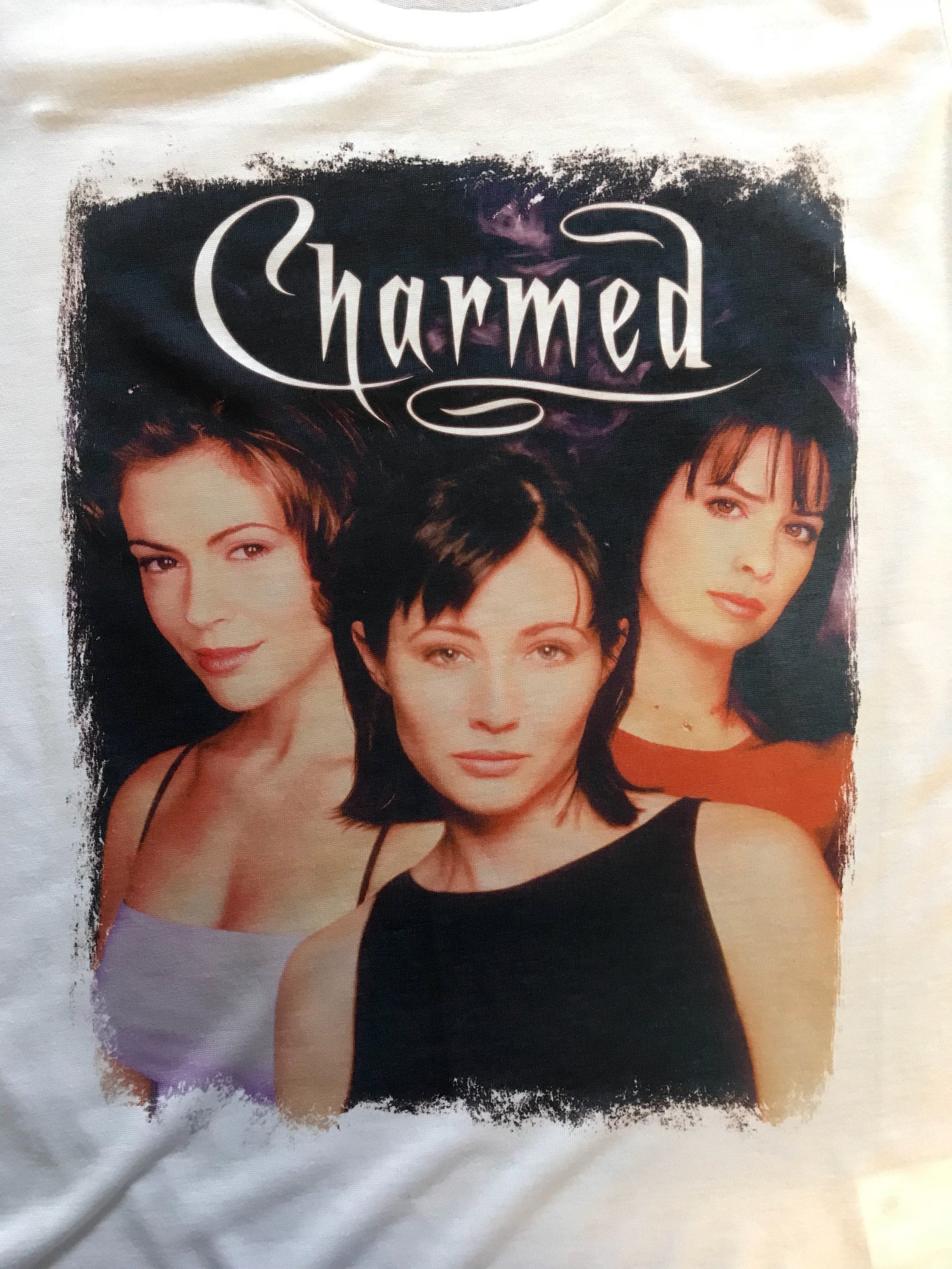 Charmed - White Custom Made T-shirt. Men's, Women's - Etsy