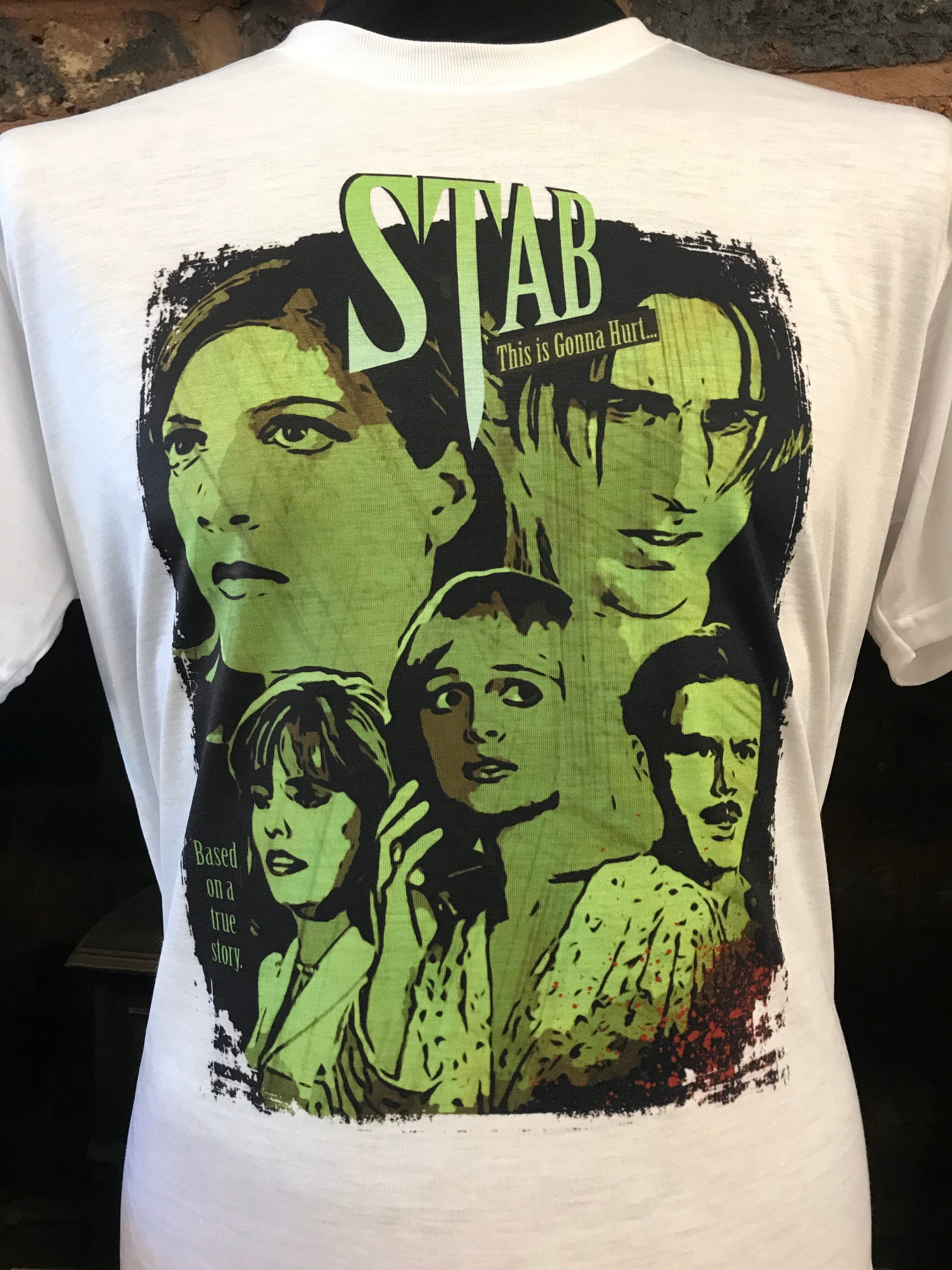 STAB Scream White T-shirt. Sidney prescott Tori Spelling. | Etsy