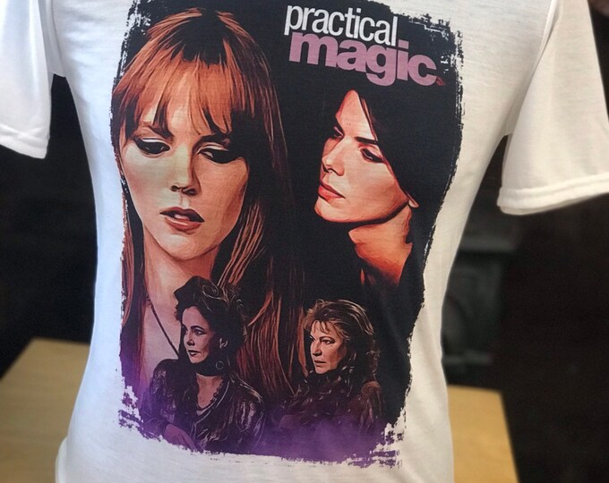 Practical Magic - White T-shirt! Nicole Kidman, Sandra Bullock. Men's ...