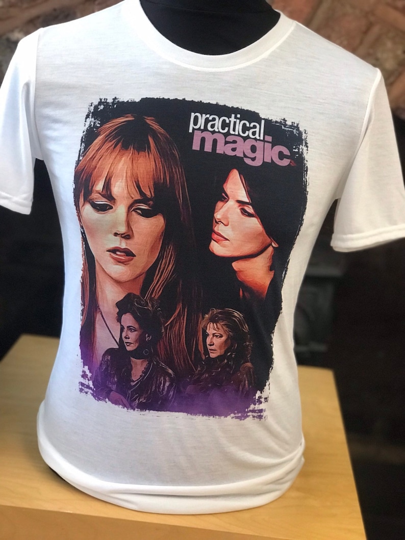 Practical Magic - White T-shirt! Nicole Kidman, Sandra Bullock. Men's ...