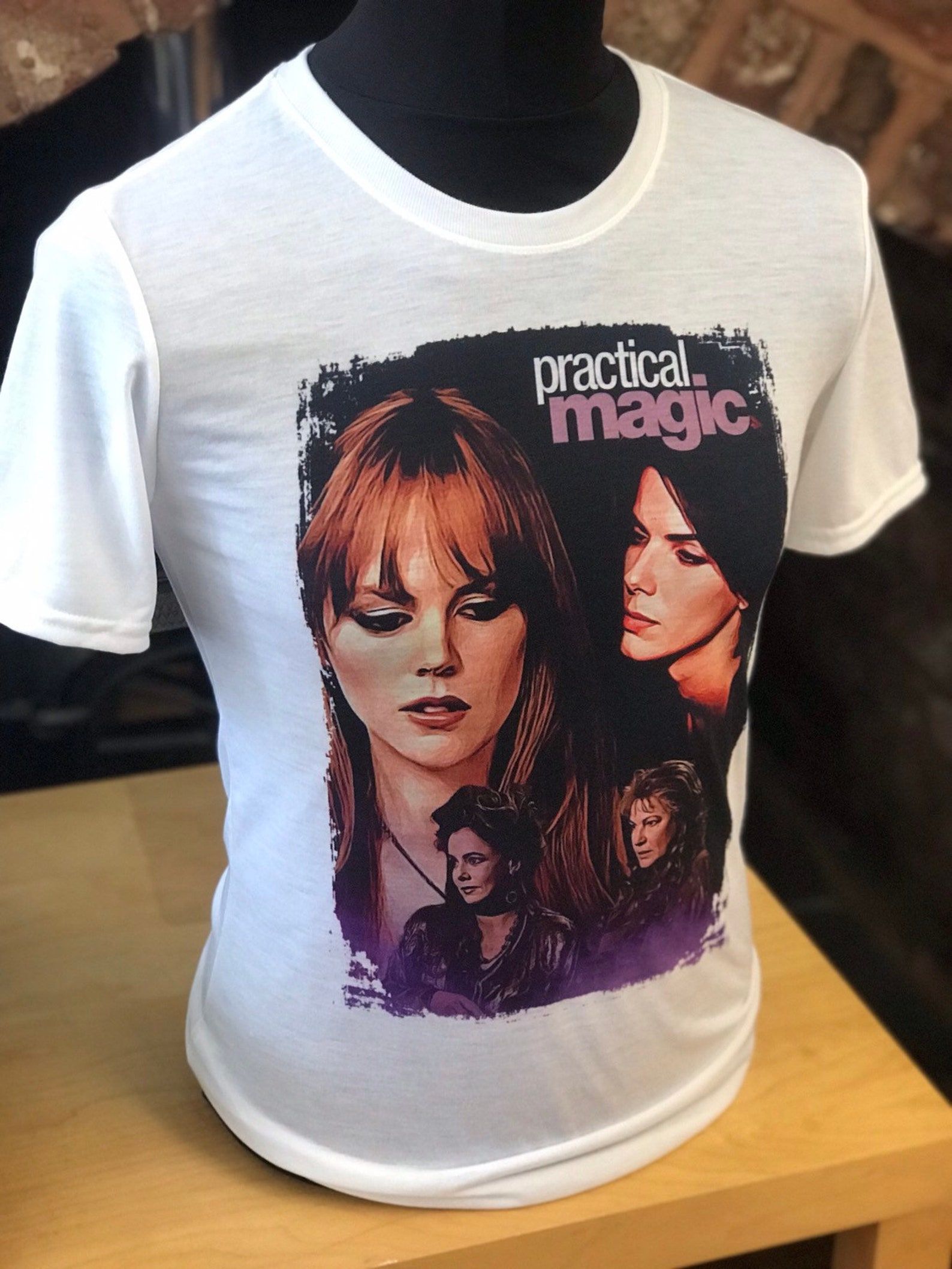 Practical Magic - White T-shirt! Nicole Kidman, Sandra Bullock. Men's ...