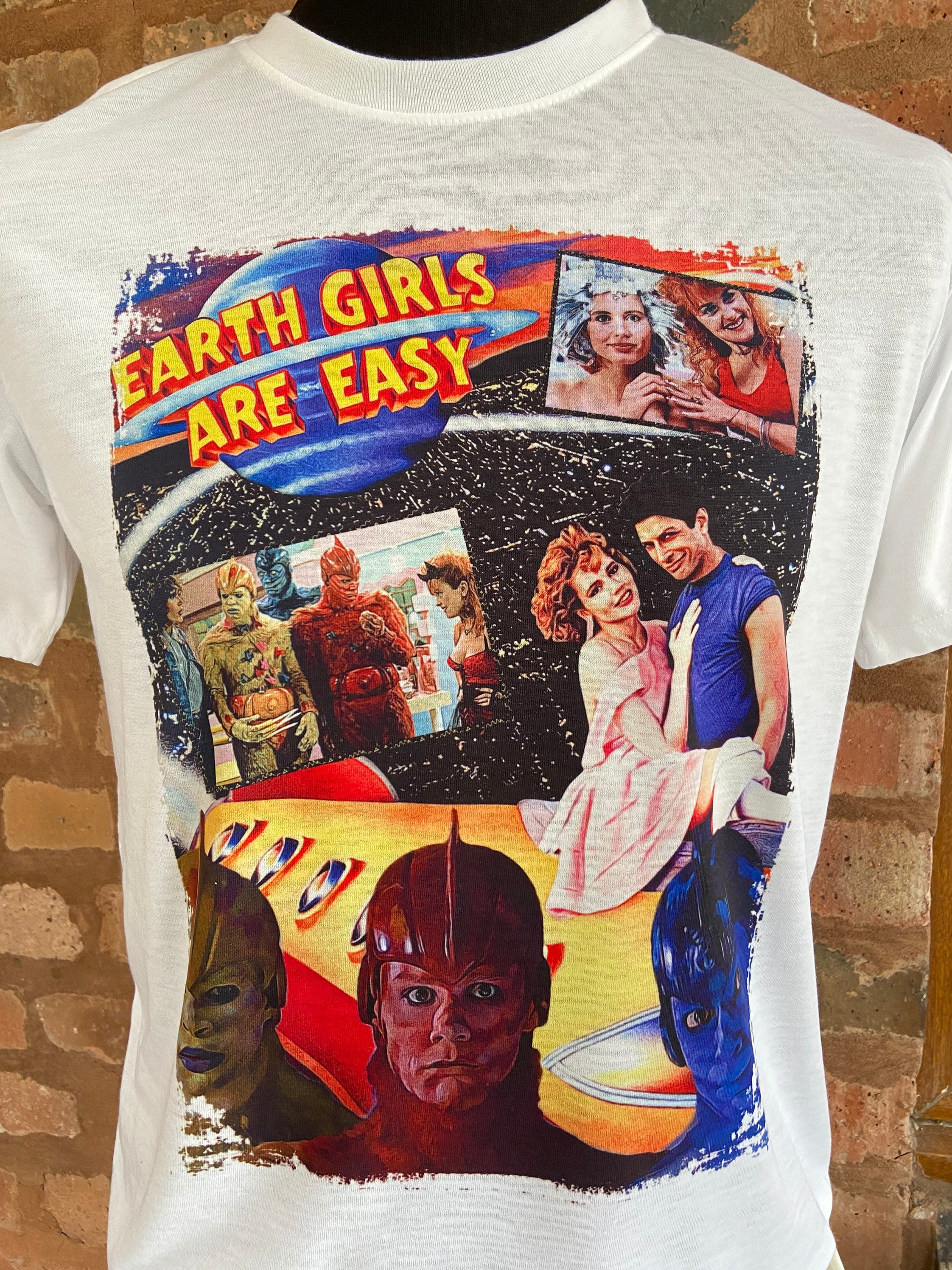Earth Girls Are Easy - Weißes T-Shirt. 80er Jahre Film - Geenabaum ...