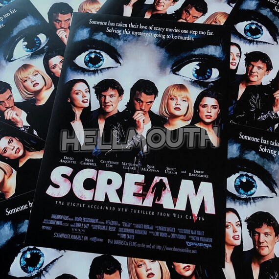 Scream 1996 Movie Poster A2 Size Custom Artwork | Etsy India
