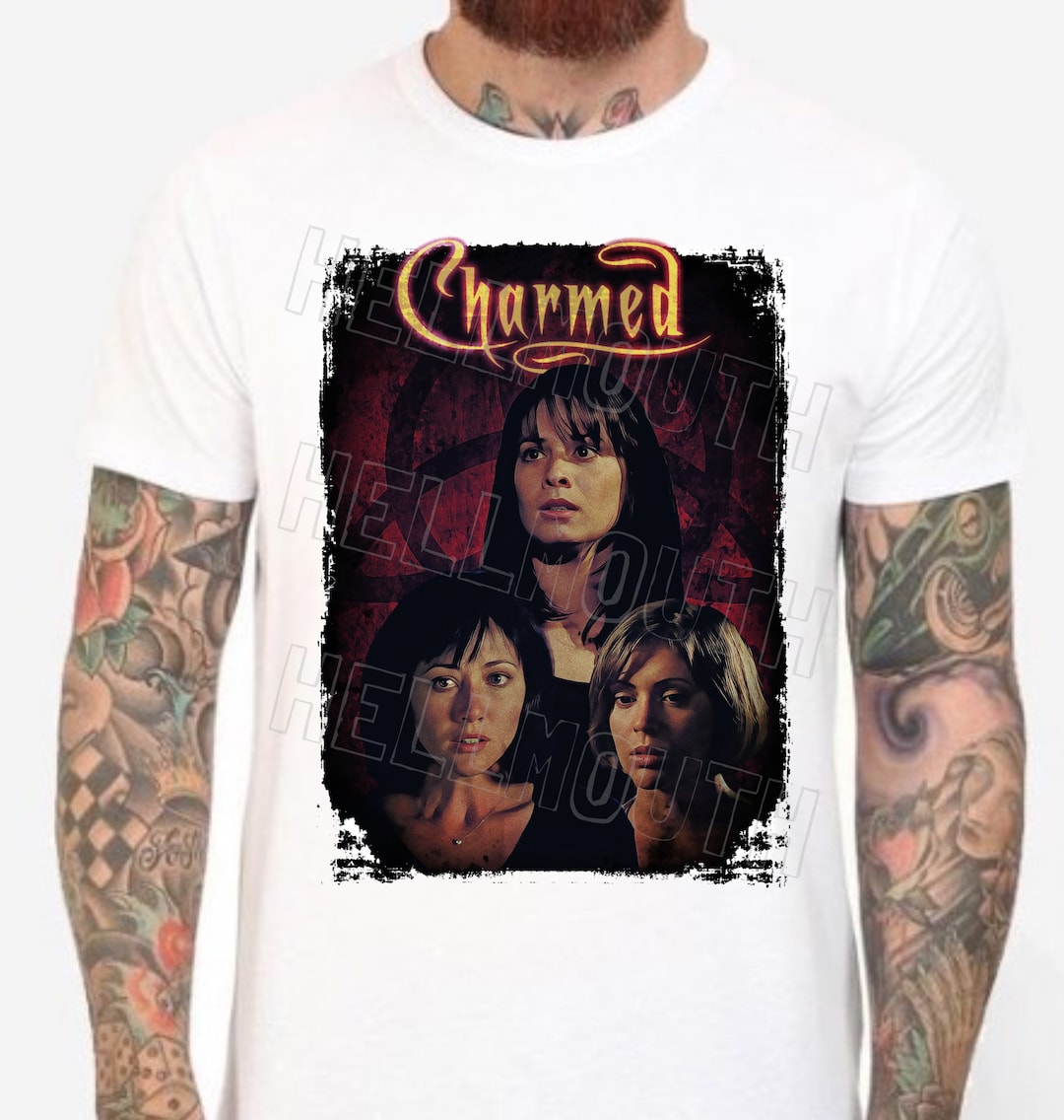 Charmed - Piper, Prue and Phoebe - White Custom Made T-shirt. Men's ...