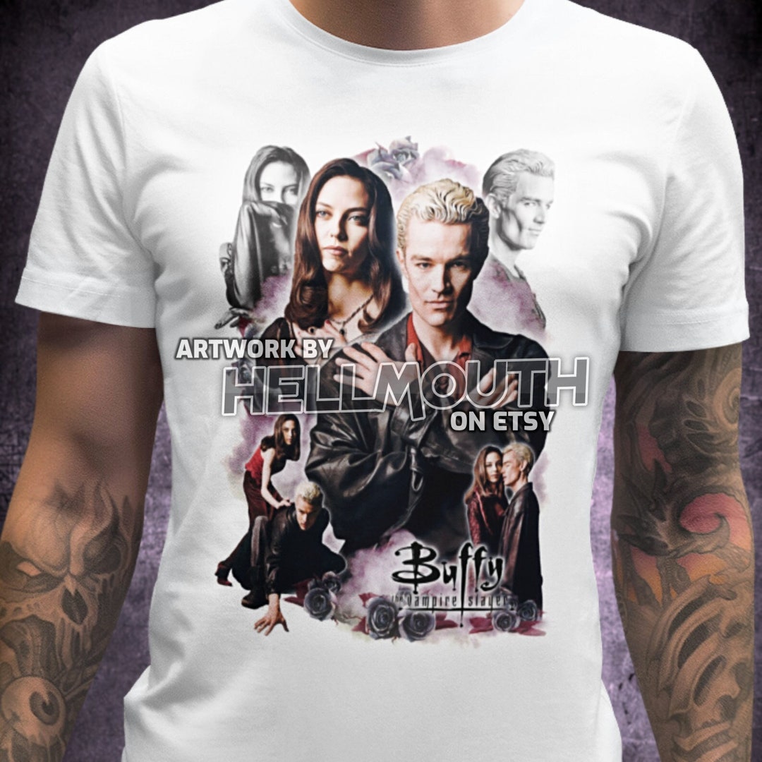 Buffy the Vampire Slayer Spike and Drusilla - White T-shirt. Men's ...