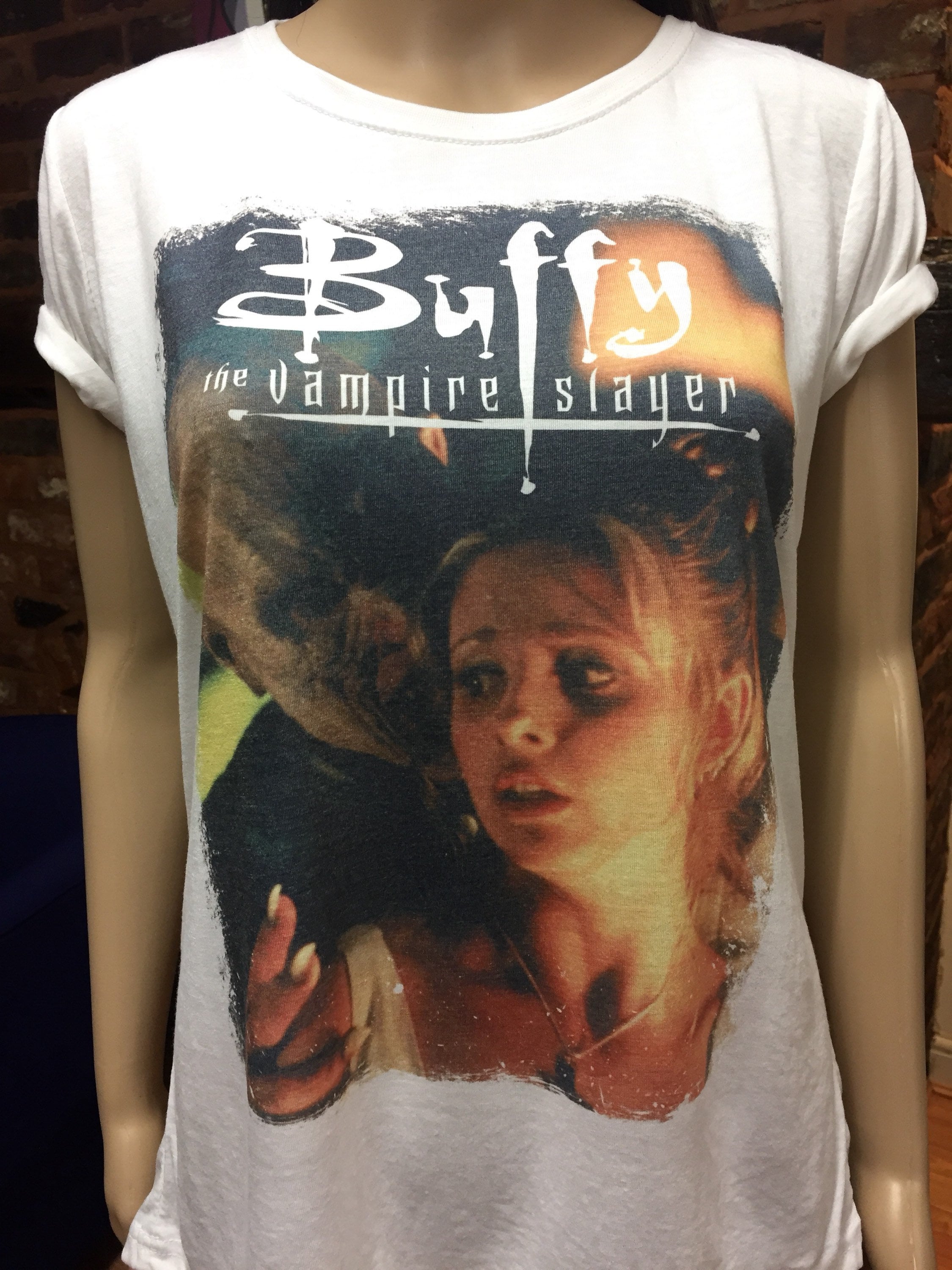 Buffy the Vampire Slayer White T-Shirt. Men's & | Etsy