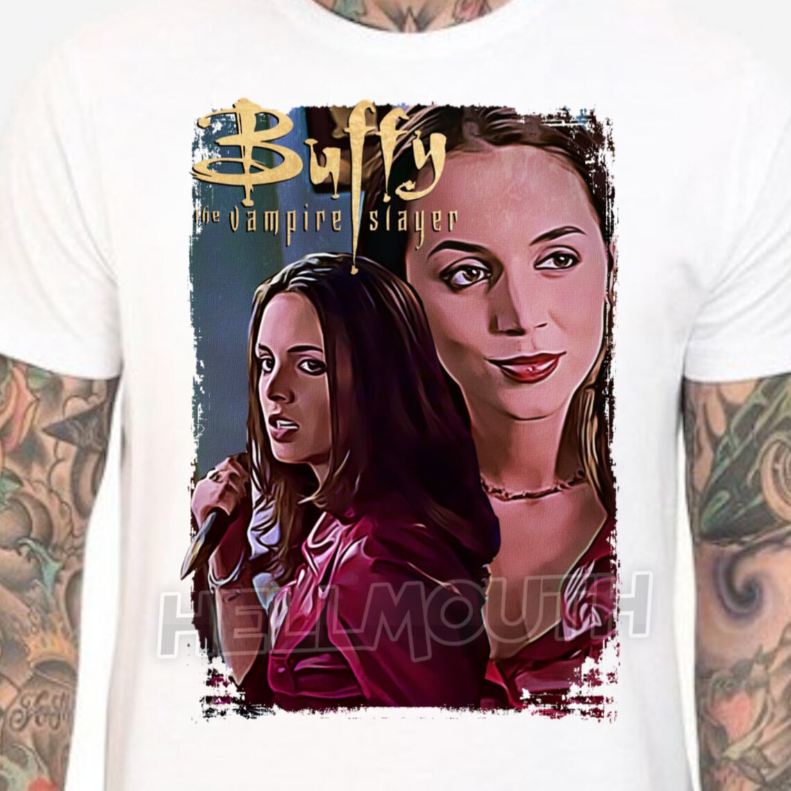 Buffy the Vampire Slayer Faith T-shirt. Men's & - Etsy