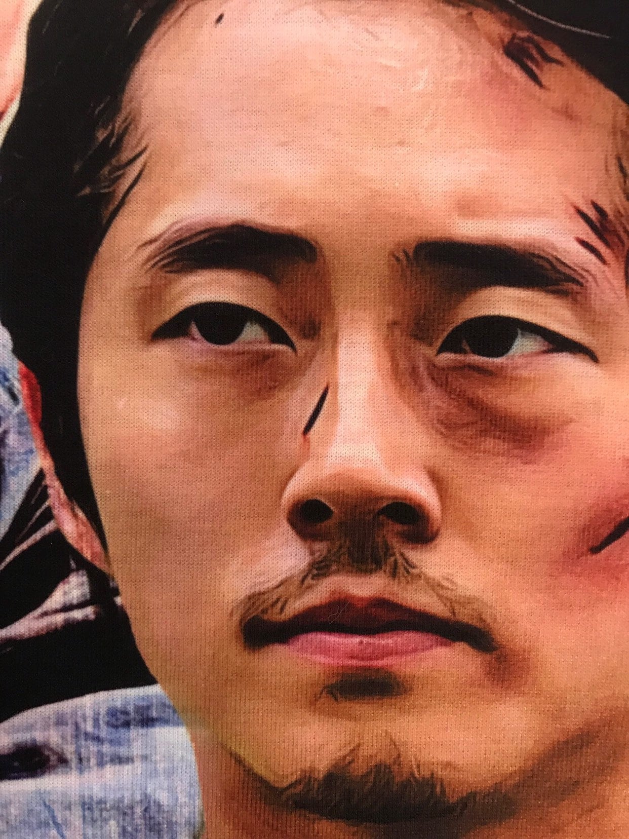 Custom Made "glenn" From the Walking Dead T Shirt. Steven Yuen. Men's ...
