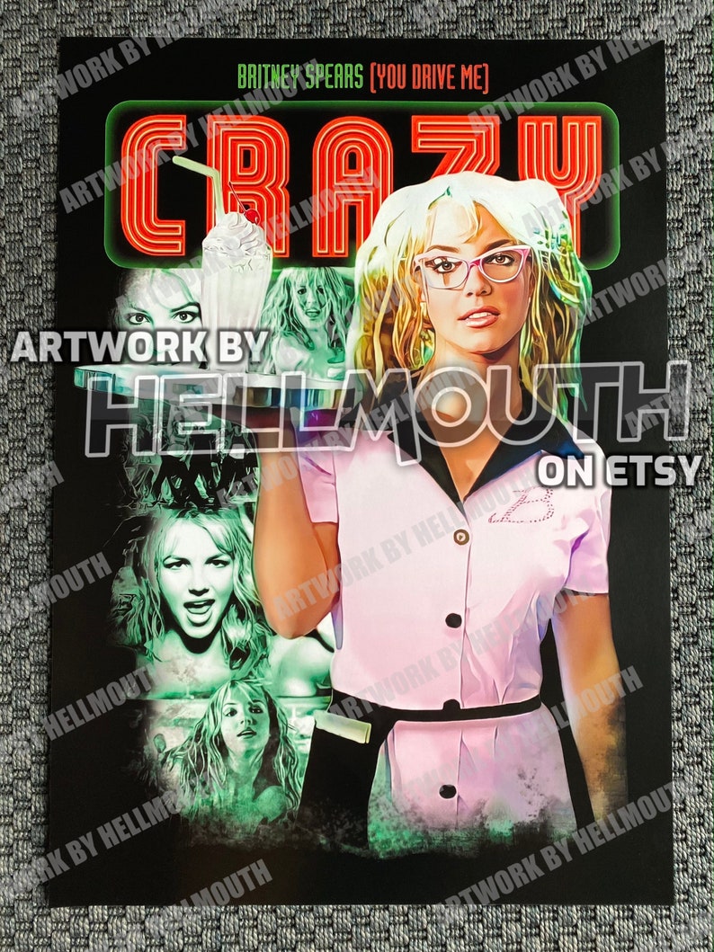 Britney Spears You Drive Me Crazy Poster A2 Size Custom - Etsy
