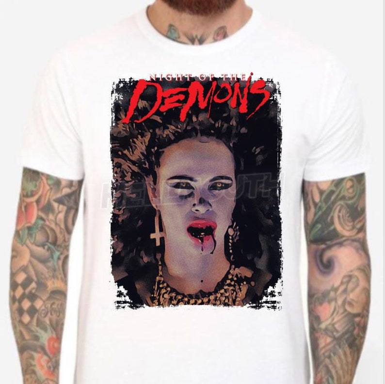 Night of the Demons White T Shirt. Angela. Men's & | Etsy