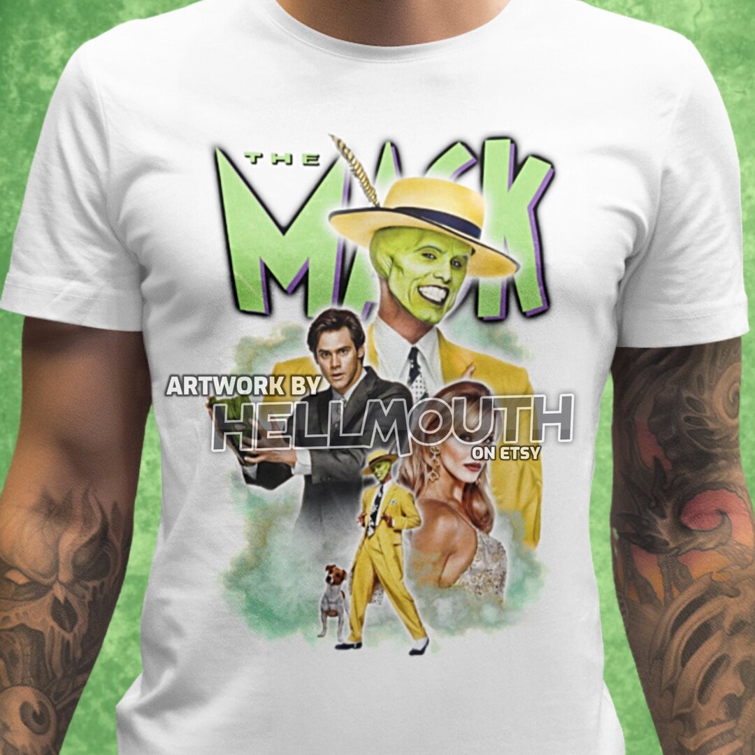 The Mask Movie T-shirt. Jim Carrey Cameron Diaz. Men's & Women's All ...