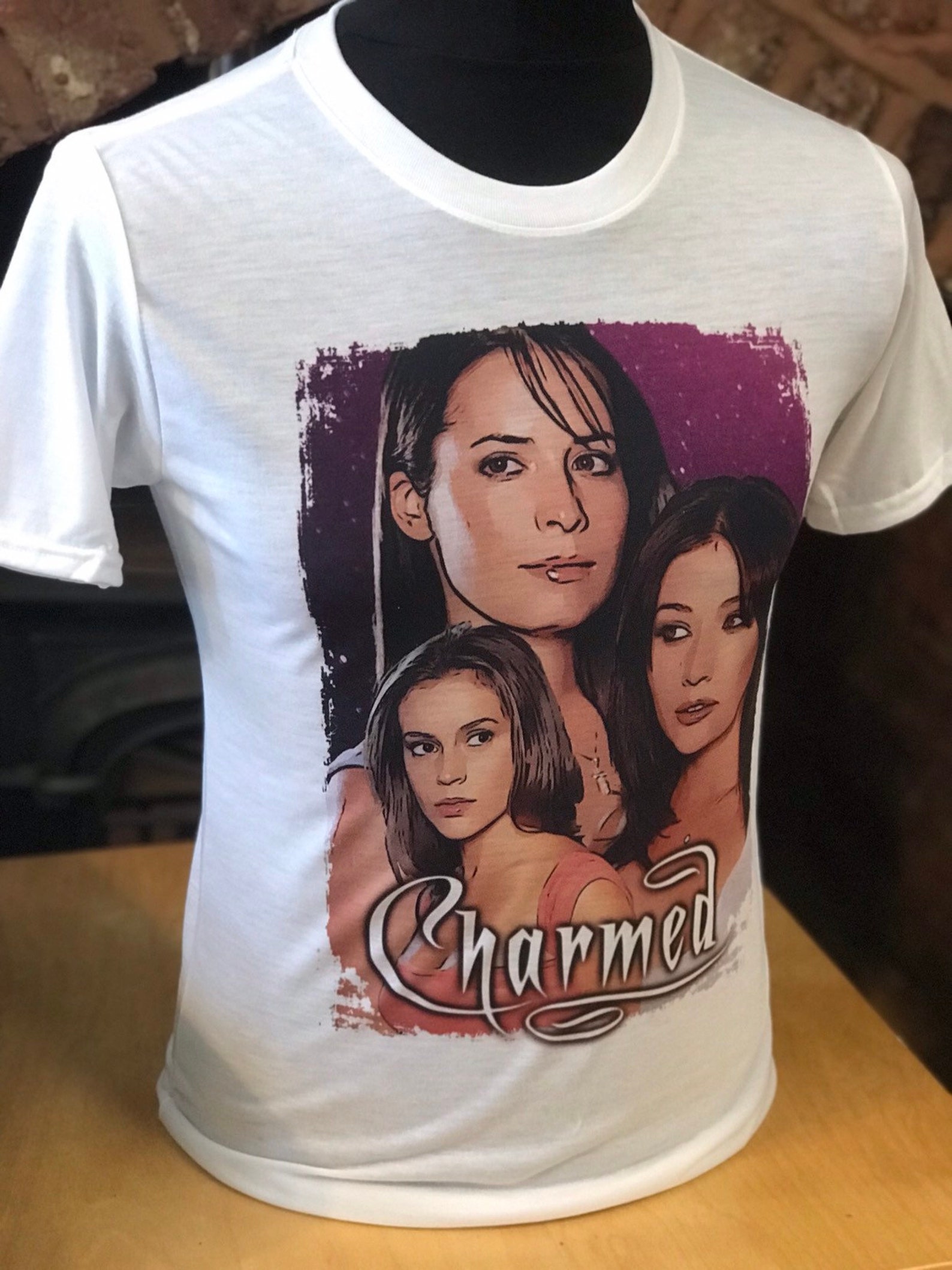 Charmed White Custom Made T-shirt. Men's Women's - Etsy