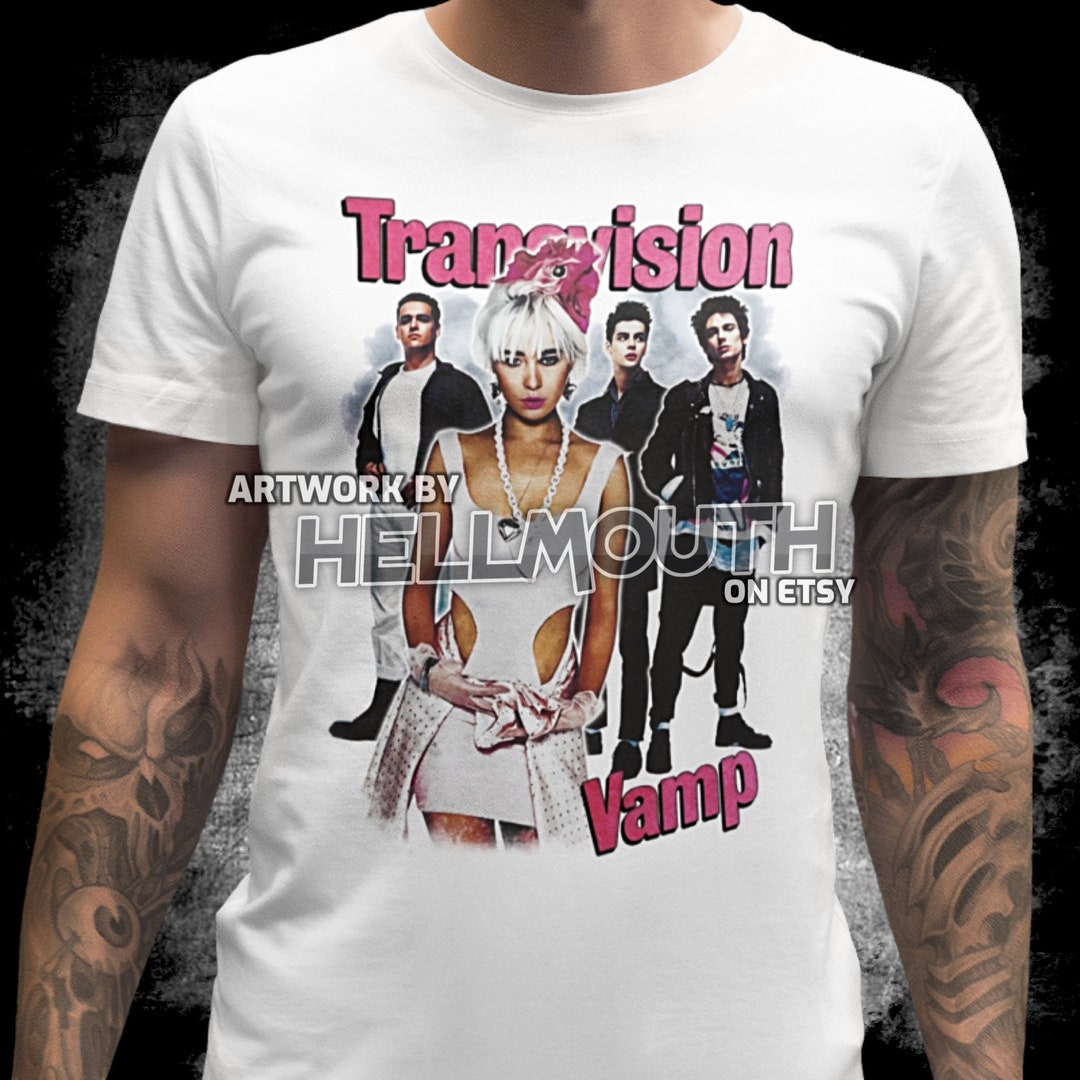 Transvision Vamp - White T Shirt. Men's & Women's All Sizes. 80s Pop ...
