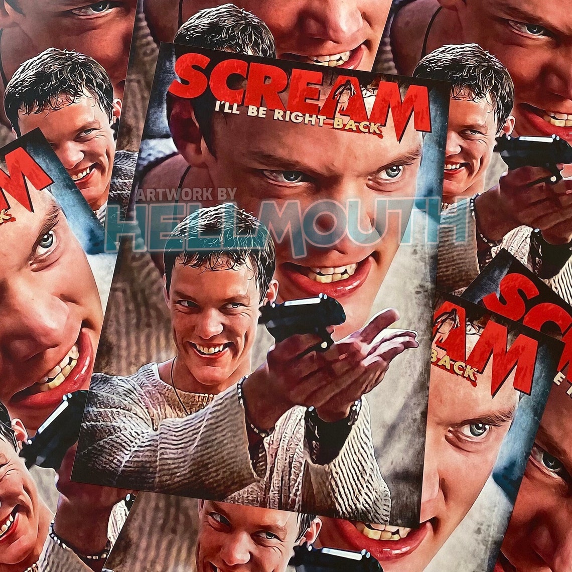 Scream 1996 Movie Poster A2 Size Custom Artwork | Etsy