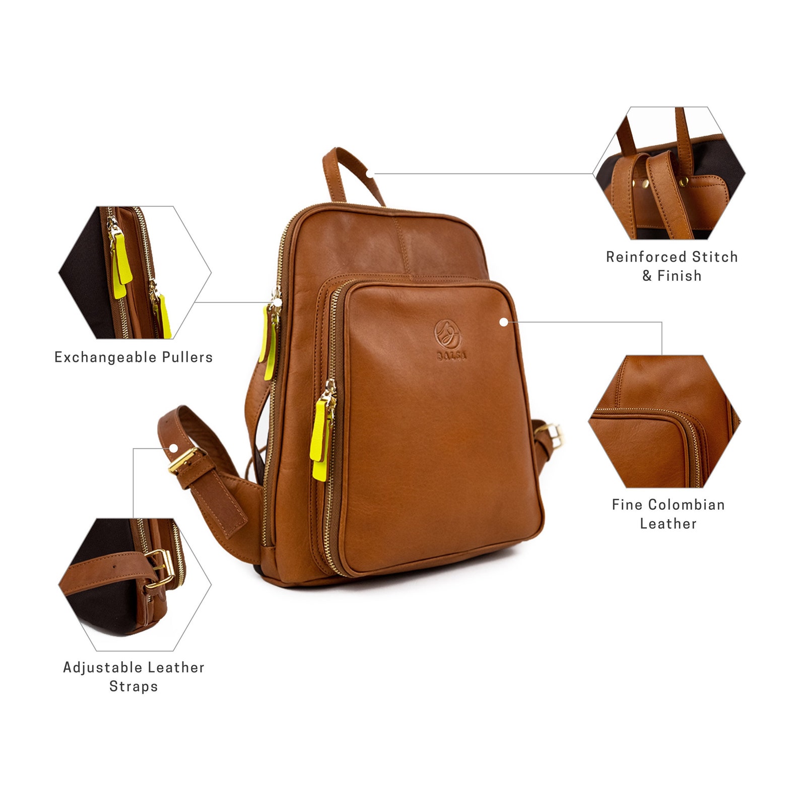 XL VERSION of Our Paris Leather Backpack Purse in Tan Black - Etsy