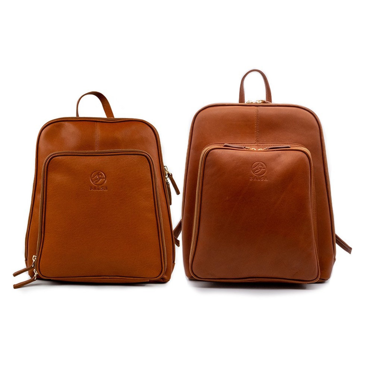 XL VERSION of Our Paris Leather Backpack Purse in Tan Black - Etsy