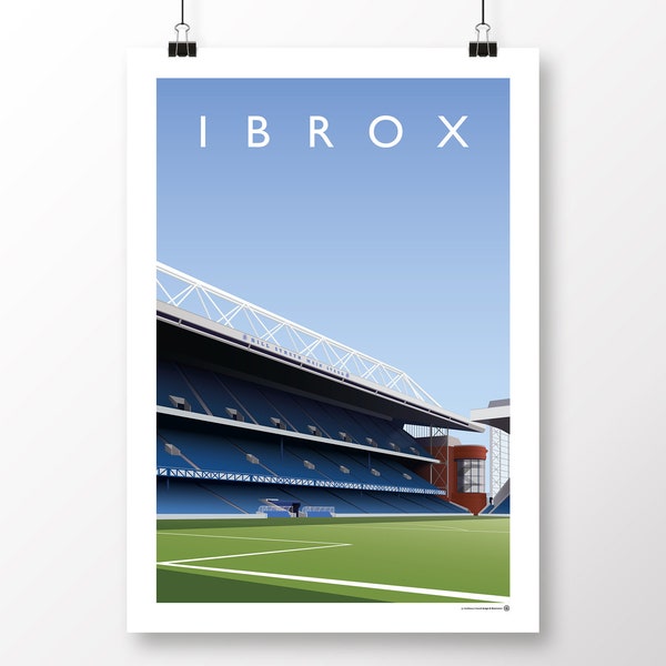 Ibrox Stadium Print - Etsy UK