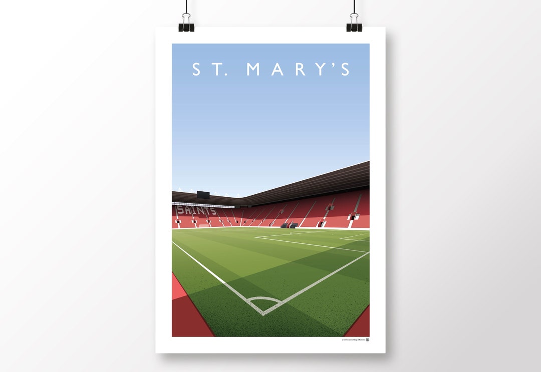 Southampton FC St. Mary's Poster - Etsy