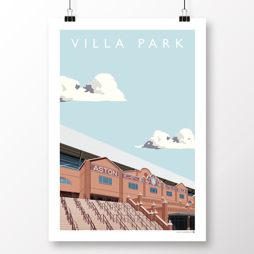 Aston Villa FC Villa Park Doug Ellis Stand/holte End Poster - Etsy