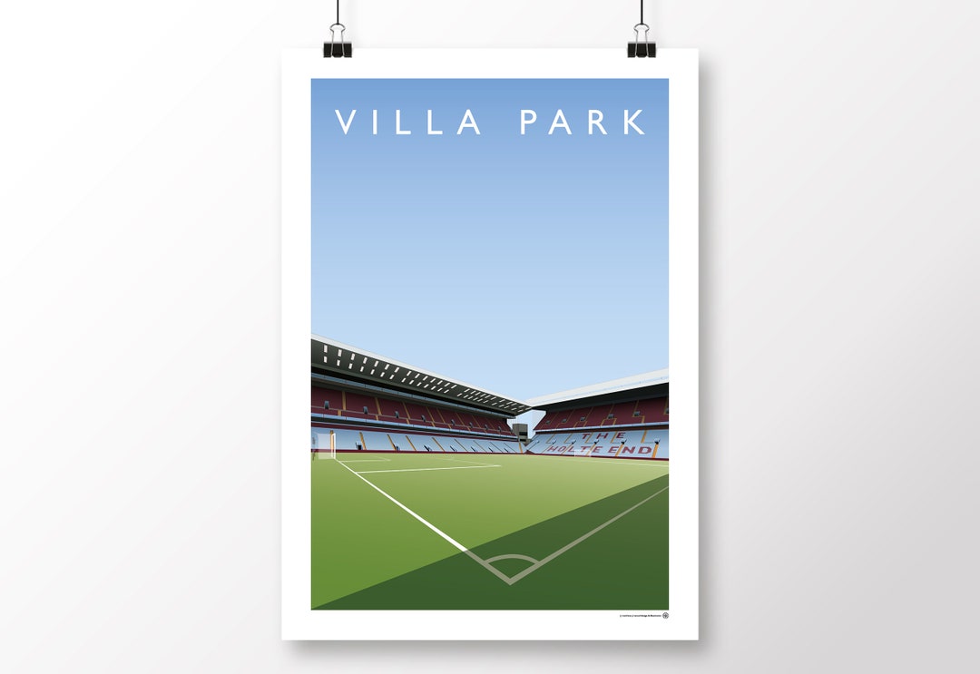 Aston Villa FC Villa Park Doug Ellis Stand/holte End Poster - Etsy