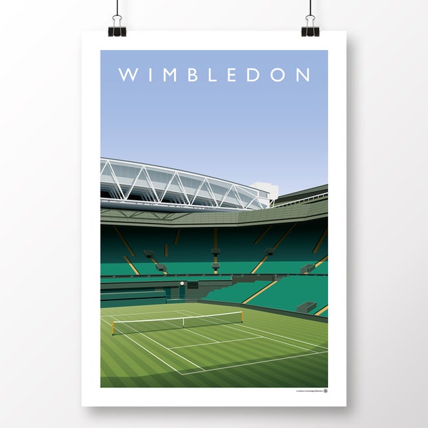 Wimbledon Tennis Poster - Etsy