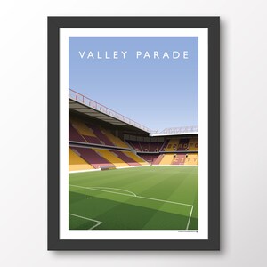 Bradford City AFC Valley Parade Poster - Etsy