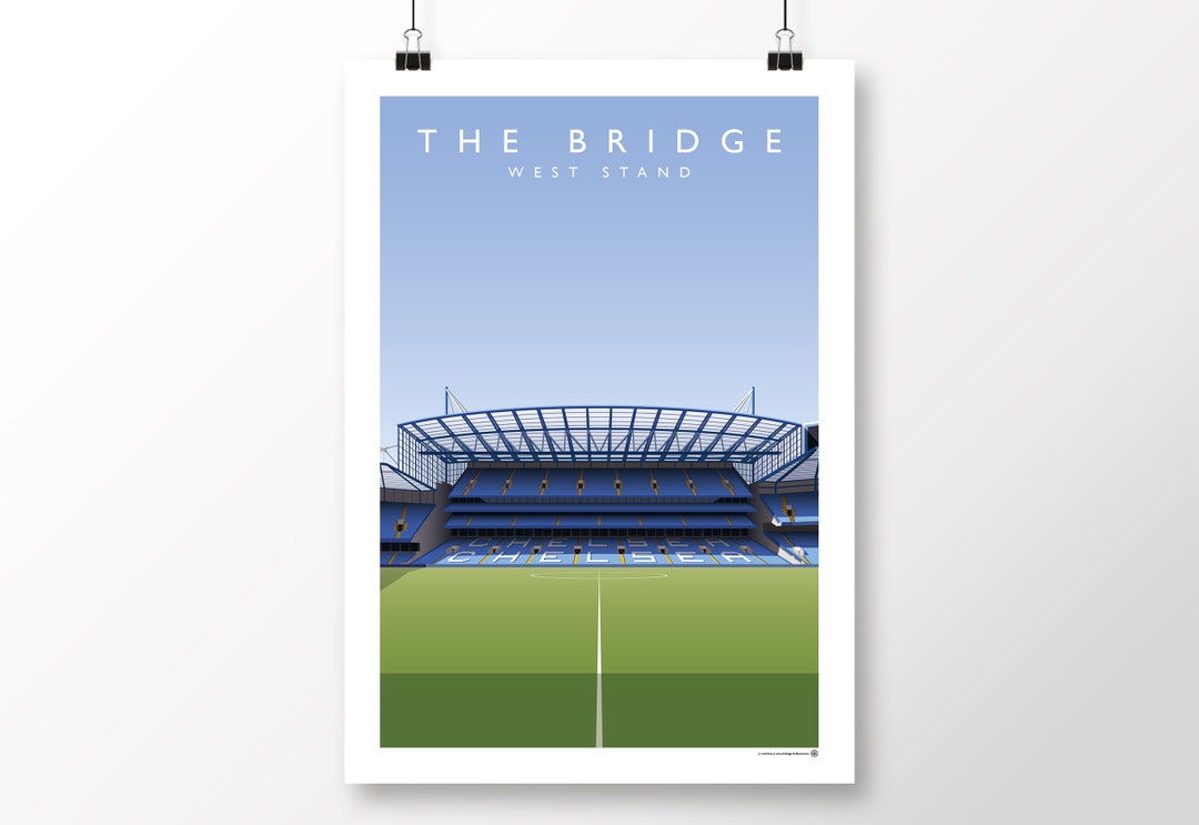 Chelsea FC Stamford Bridge West Stand Modern Era Poster - Etsy