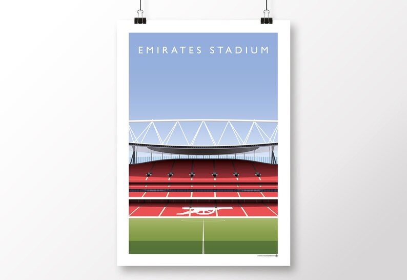 Arsenal FC Emirates Stadium East Stand Poster - Etsy UK