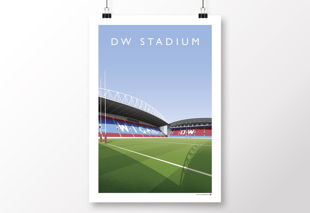 Wigan Warriors DW Stadium Poster - Etsy